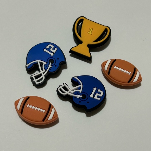 Accessories | Football Croc Charm Helmet Trophy | Poshmark